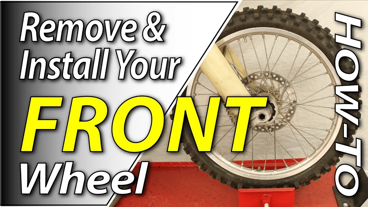 Video: How To Remove & Install The Front Wheel On Your Dirt Bike